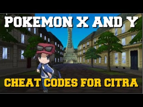 HOW TO GET CHEAT CODES FOR POKEMON X AND Y FOR CITRA EMULATOR (POKEMON X AND Y CHEATS)