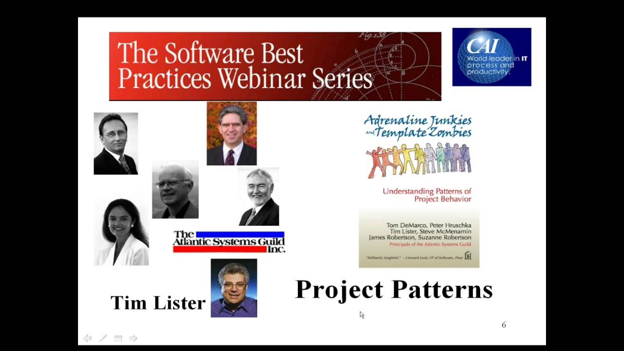 Project Patterns: Adrenaline Junkies and Template Zombies
