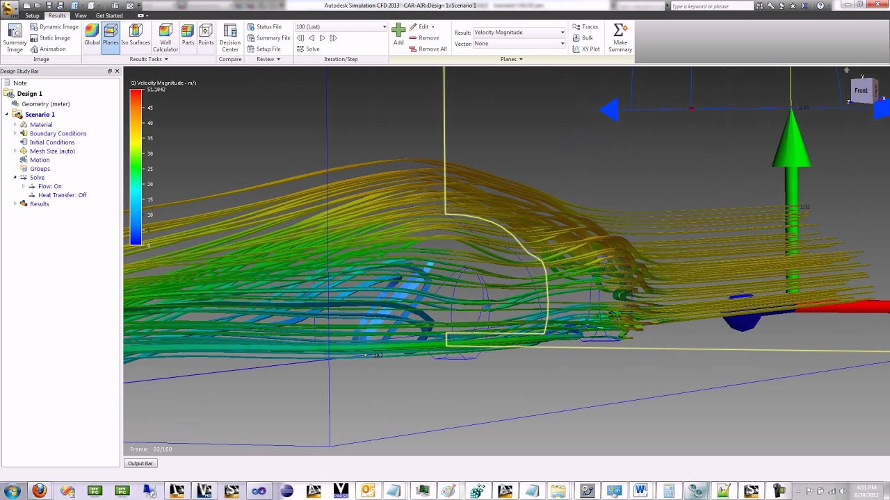 Flow Test with Autodesk Simulation CFD