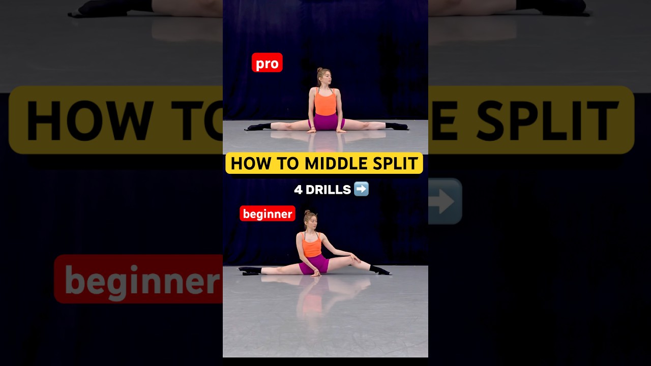4 Secret Stretches for a Deeper Middle Split!😎  #flexibility #stretching #shorts #yogapractice