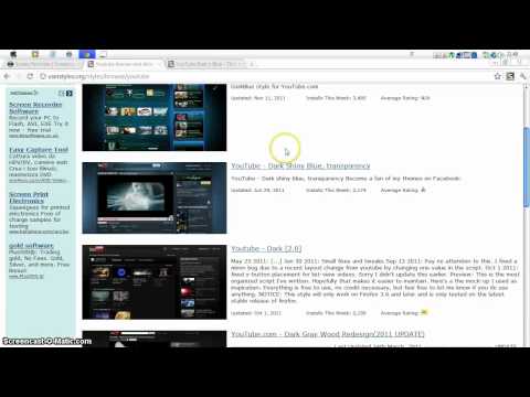 Change YouTube theme with Stylish (for Chrome & Firefox)