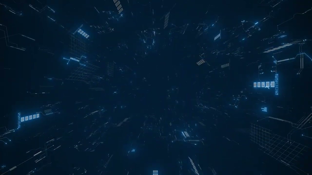 Futuristic Technology Background | Digital Tech Motion Graphics in 4K