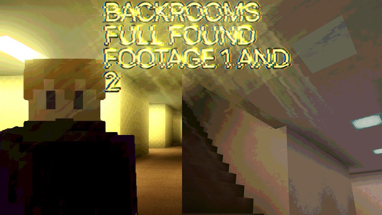 Minecraft Backrooms found footage map 1 and 2 showcase (no editing)