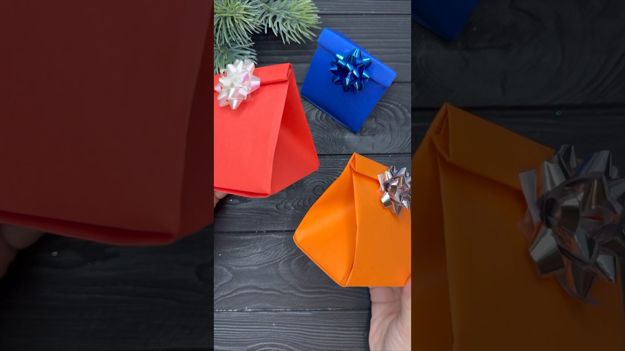 DIY Craft Paper Christmas GIFT BAG Origami Tutorial