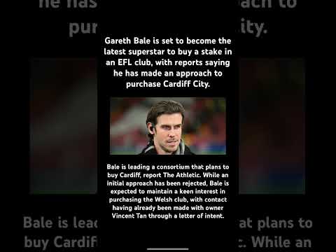 Gareth Bale looking to buy stake in Cardiff City #cardiffcity #efl #leagueone #football #news