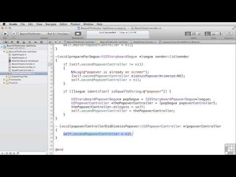 Learning To Build Apps For iPhone And iPad | Popovers