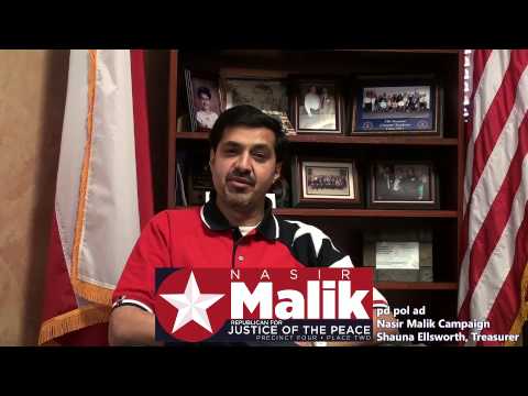 Nasir Malik - Republican for Justice of the Peace - Precinct 4 Place 2 - HAR