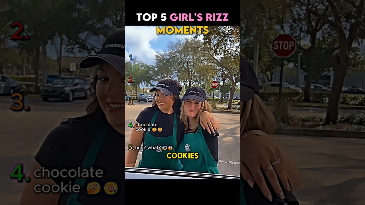 Top 5 girl's rizz moments 🥶🥵 #ranking #funny #tiktok