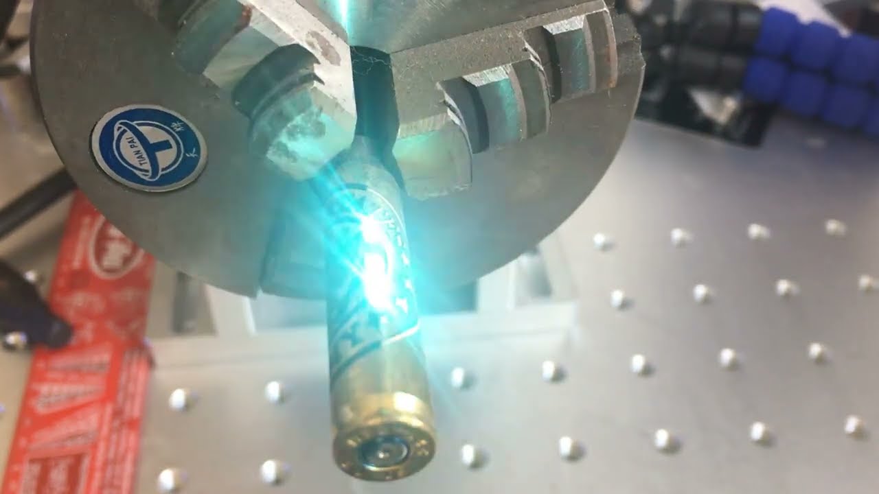 Fiber Laser Experiment: Engraving bullet shell/cartridge - VECTOR image