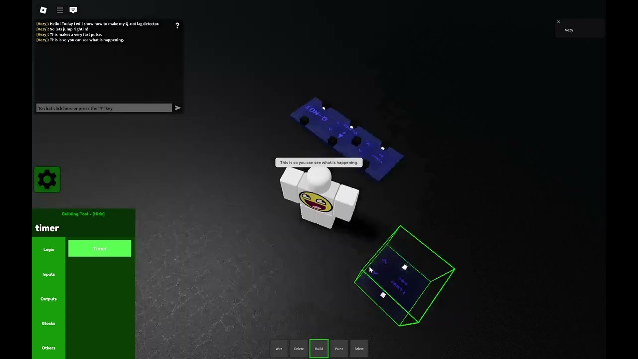 How to make a lag detector (Q-not design by Cupcake_652322) | Build logic