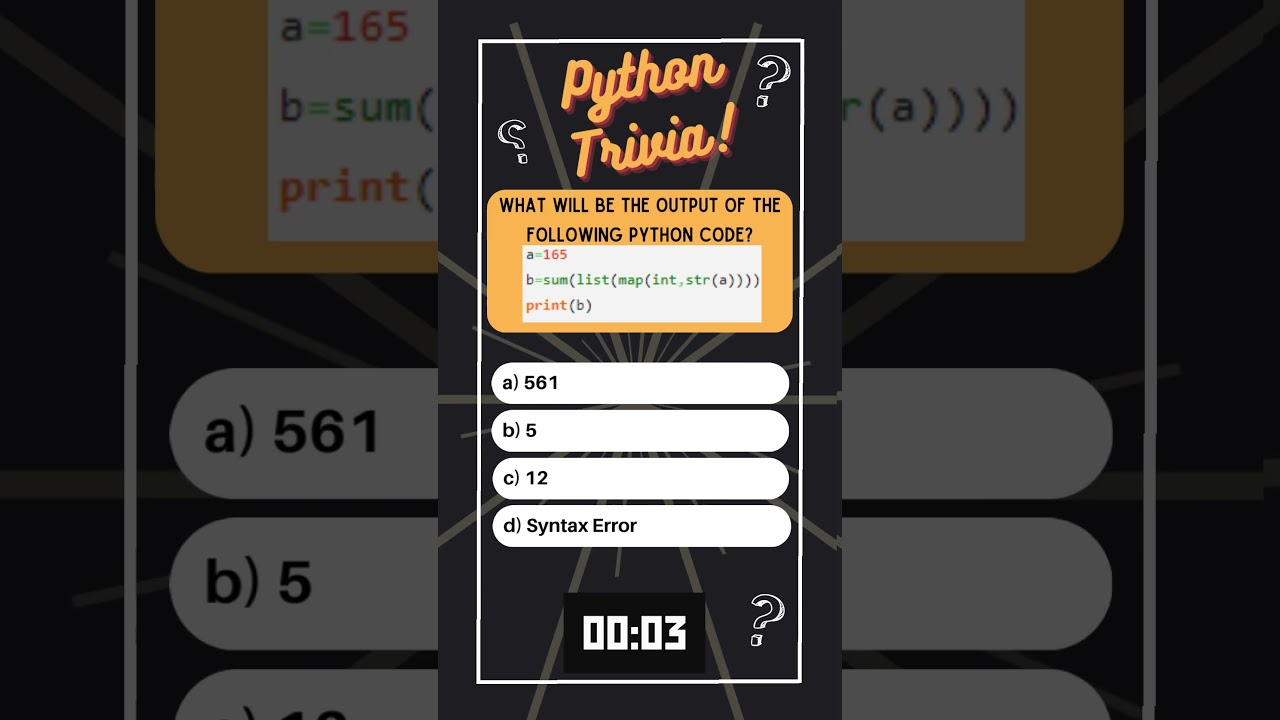 Python Trivia   List 69 #coding #python #techcommunity #shorts #trending #viral #datascience
