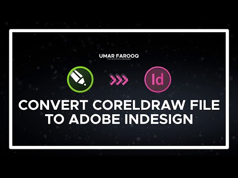 How to convert CorelDraw File to Adobe InDesign || CDR to Adobe InDesign #coreldraw #indesign