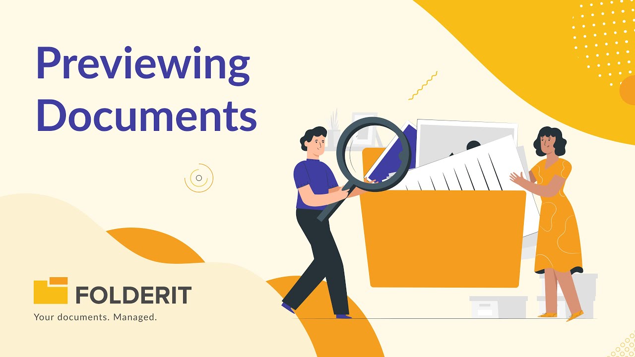 Previewing Files in Document Management System Software Folderit