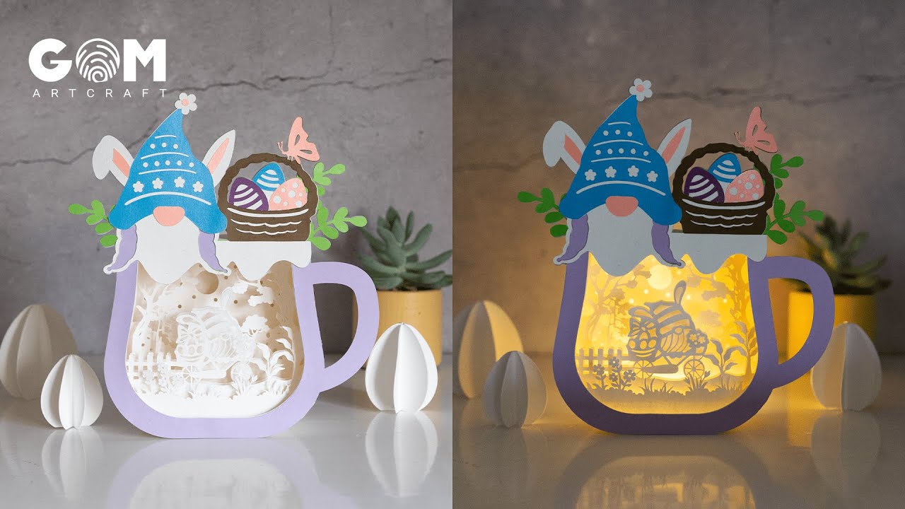 How to Make a Easter Gnome 2 Shadow Box