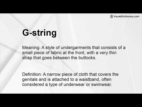 G-string Meaning