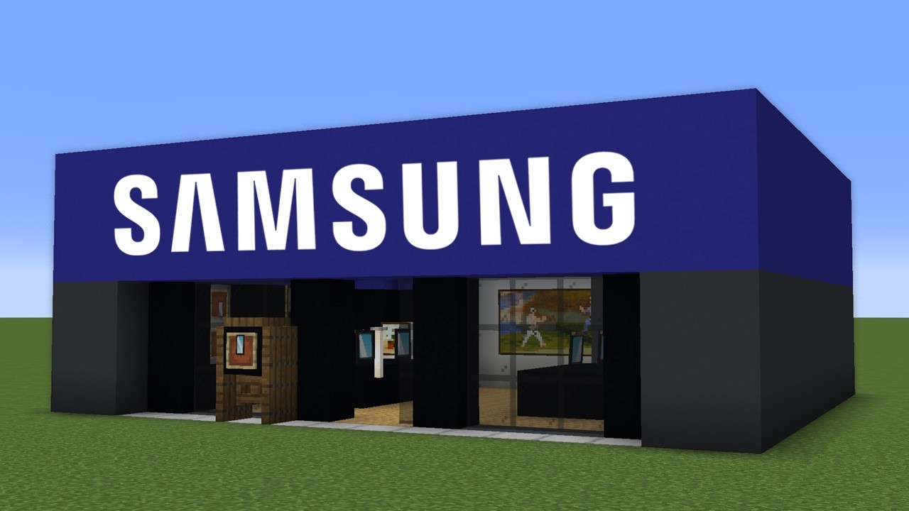 How to Build a Samsung Store in Minecraft | Step-by-Step Tutorial ...