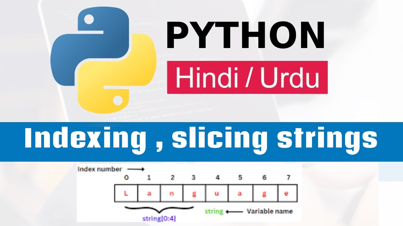 What is String Indexing & String Slicing in Python | Python Tutorial