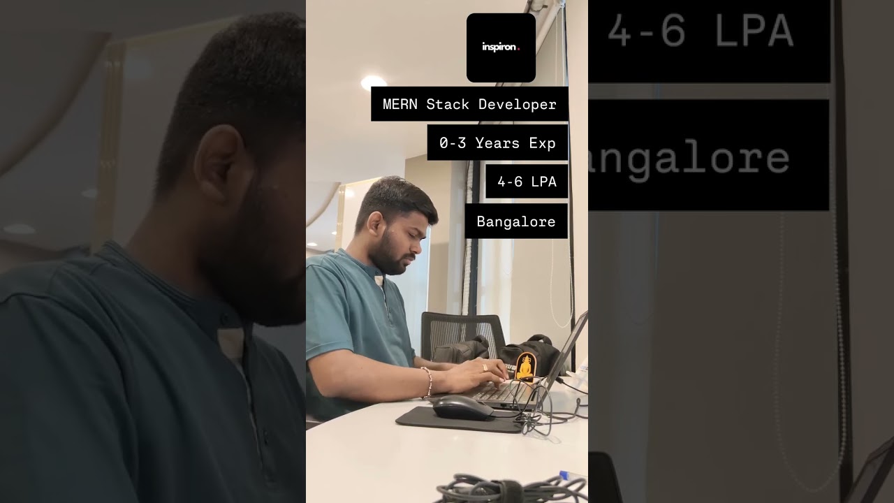 Inspiron Labs Hiring MERN Stack Developer #14 ||#shorts #ytshorts #youtubeshorts #utsavchavda