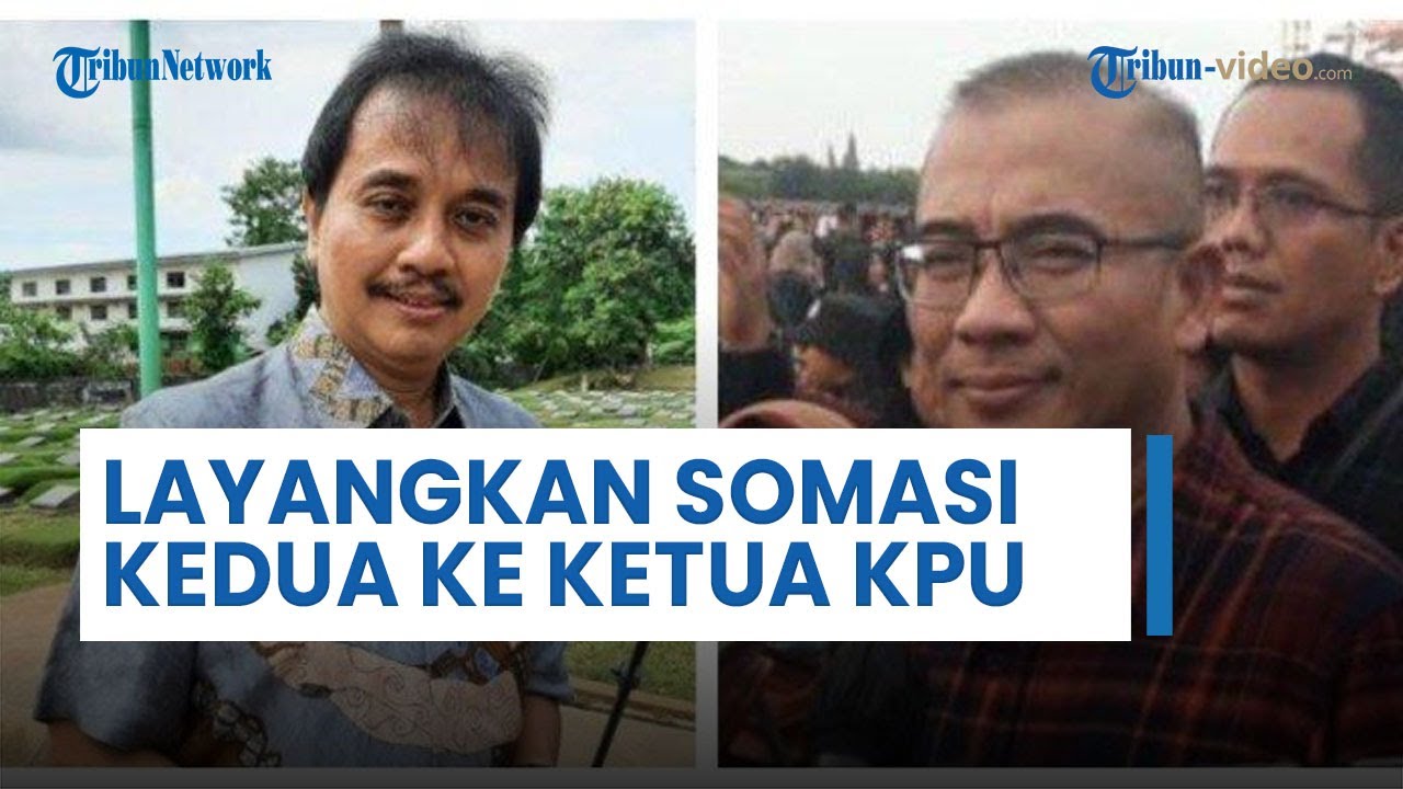 Roy Suryo Layangkan Somasi Kedua untuk Ketua KPU RI Hasyim Asy'ari ... Roy Suryo Layangkan Somasi Kedua untuk Ketua KPU RI Hasyim Asy'ari ...
