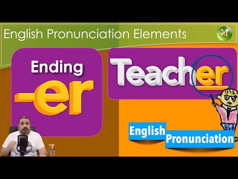 The -ER at the end of a word in English