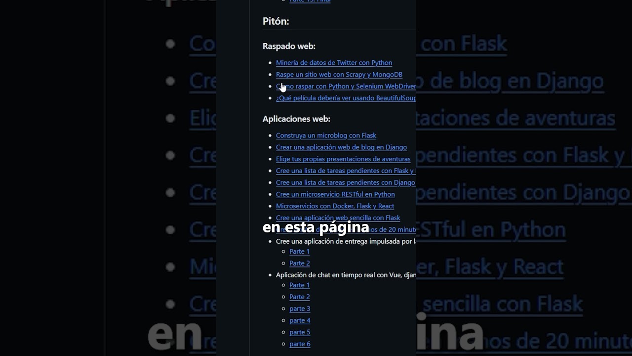 Link: https://github.com/practical-tutorials/project-based-learning  #python #desarrolladorweb