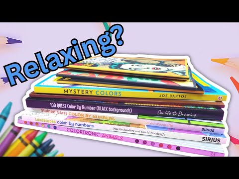 Trying out RELAXING Coloring Books