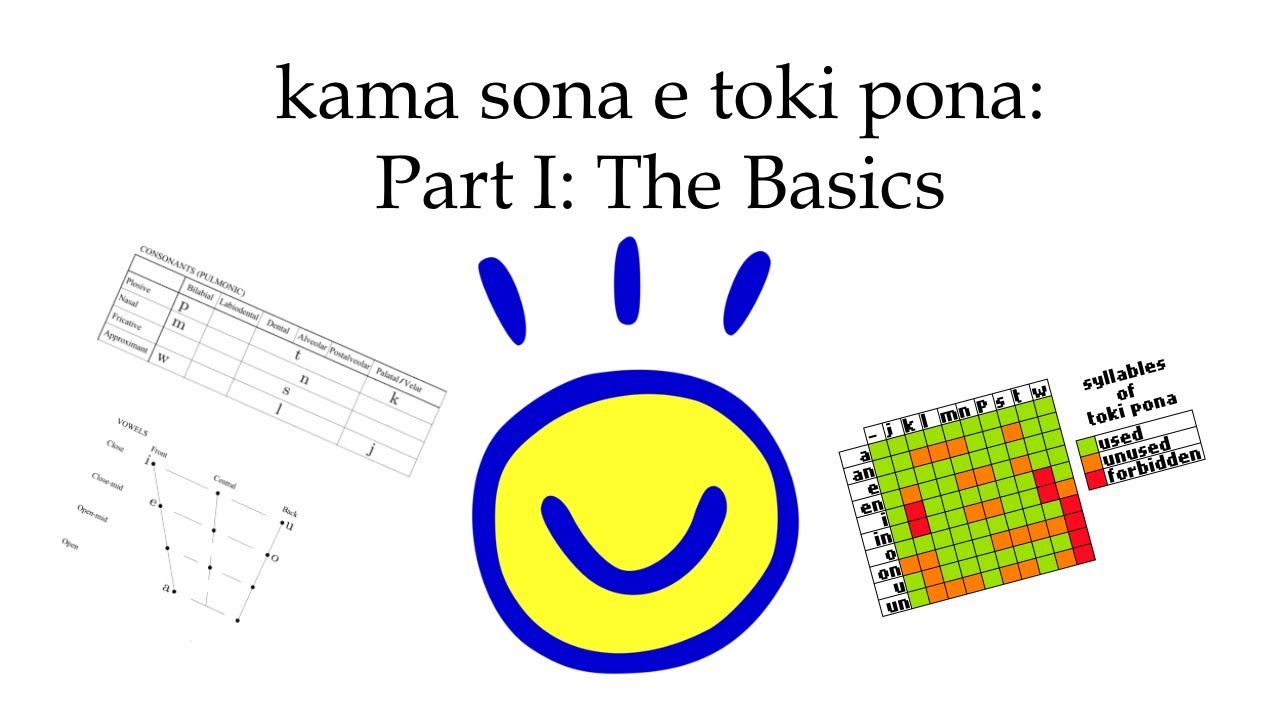 kama sona e toki pona: Part I: The Basics