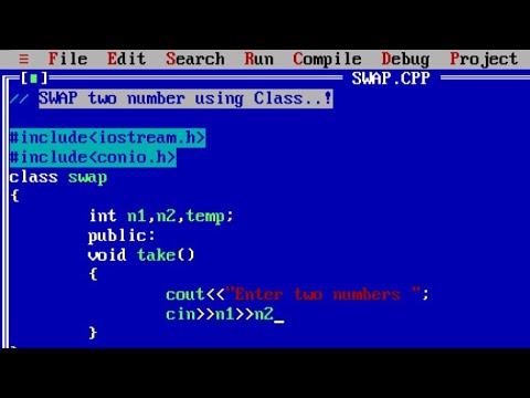 Learn C program to swap two numbers using class and object | Swap two numbers in C | LearnCoding ...