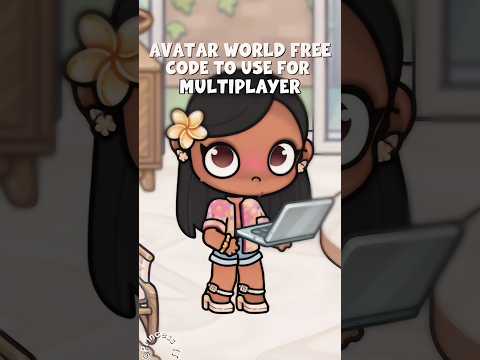 AVATAR WORLD FREE CODE TO USE FOR FREE MULTIPLAYER MODE!! ๐คฉ๐ณ๐ณ #avatarworld #shorts #tocalifeworld