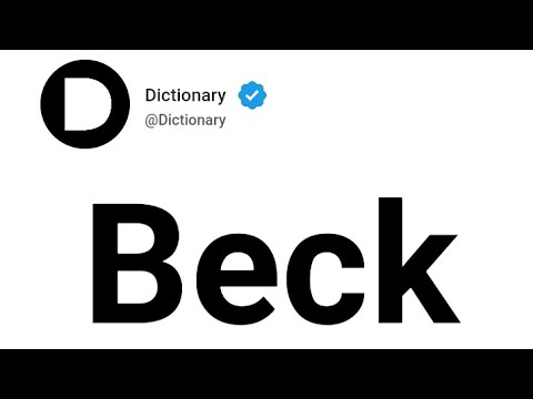 Beck Meaning In English