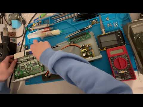 Taking apart a TrendNet TE100-S16 network switch.