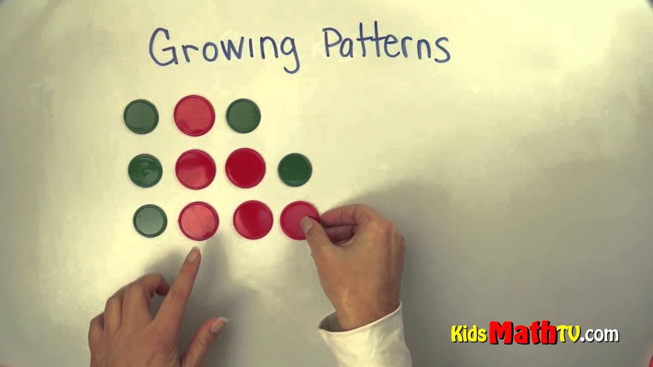 Learn Growing Patterns in this Math Video tutorial. Kindergarten lesson for kids.