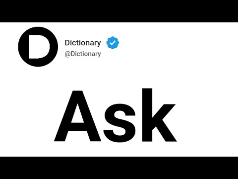 Ask Meaning In English
