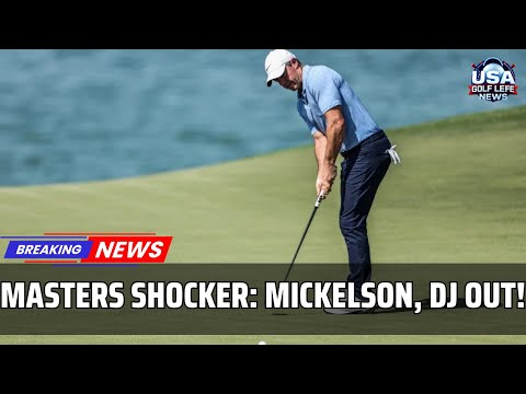 Masters 2025 Cut Line Set | Mickelson, DJ, Langer OUT – Rose & Bryson Lead । USA GOLF NEWS