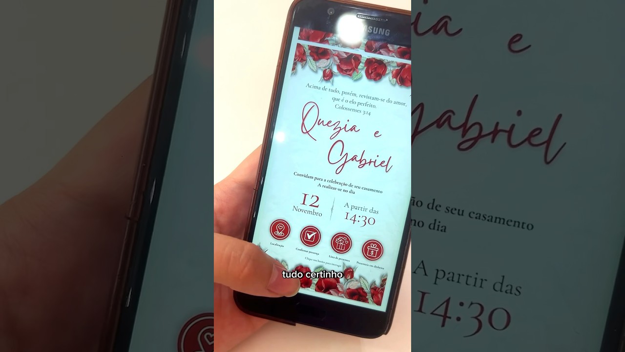 Interactive wedding invitation! 😍❤️ Order your personalized one! #interactiveinvitation #wedding