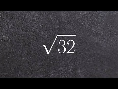 Simplify the Square Root of an Integer, Root(32)