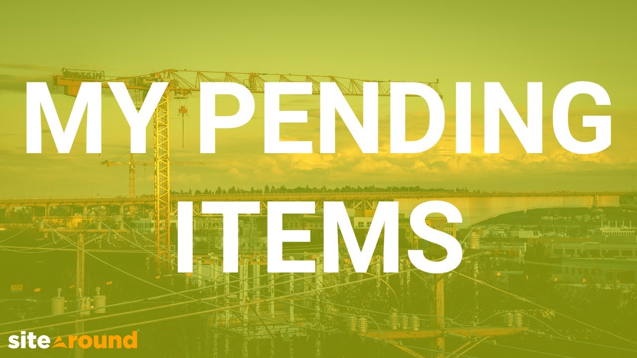 My Pending Items | Principle