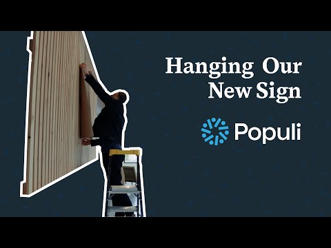 Hanging Our New Sign