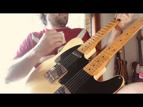Bitto TELECUSTOM Double Neck - Sambora Tribute -Butterscotch | Reverb