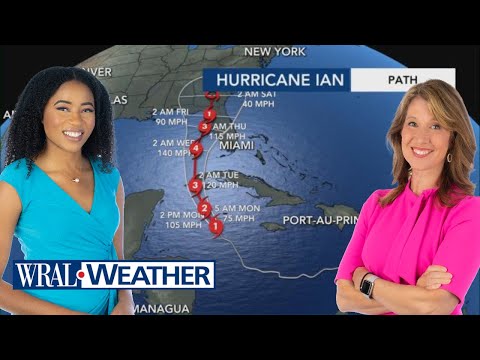 Will Hurricane Ian hit North Carolina? Model projections, Weekly Forecast for NC, Rainfall totals