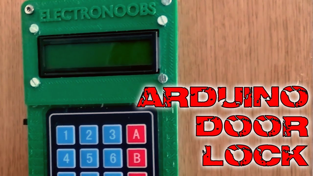 Door lock keypad and bluetooth Arduino tutorial