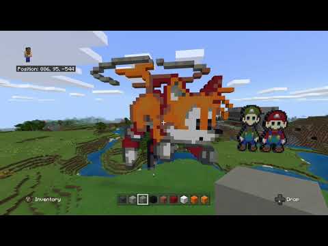 Minecraft pixel art tails tutorial