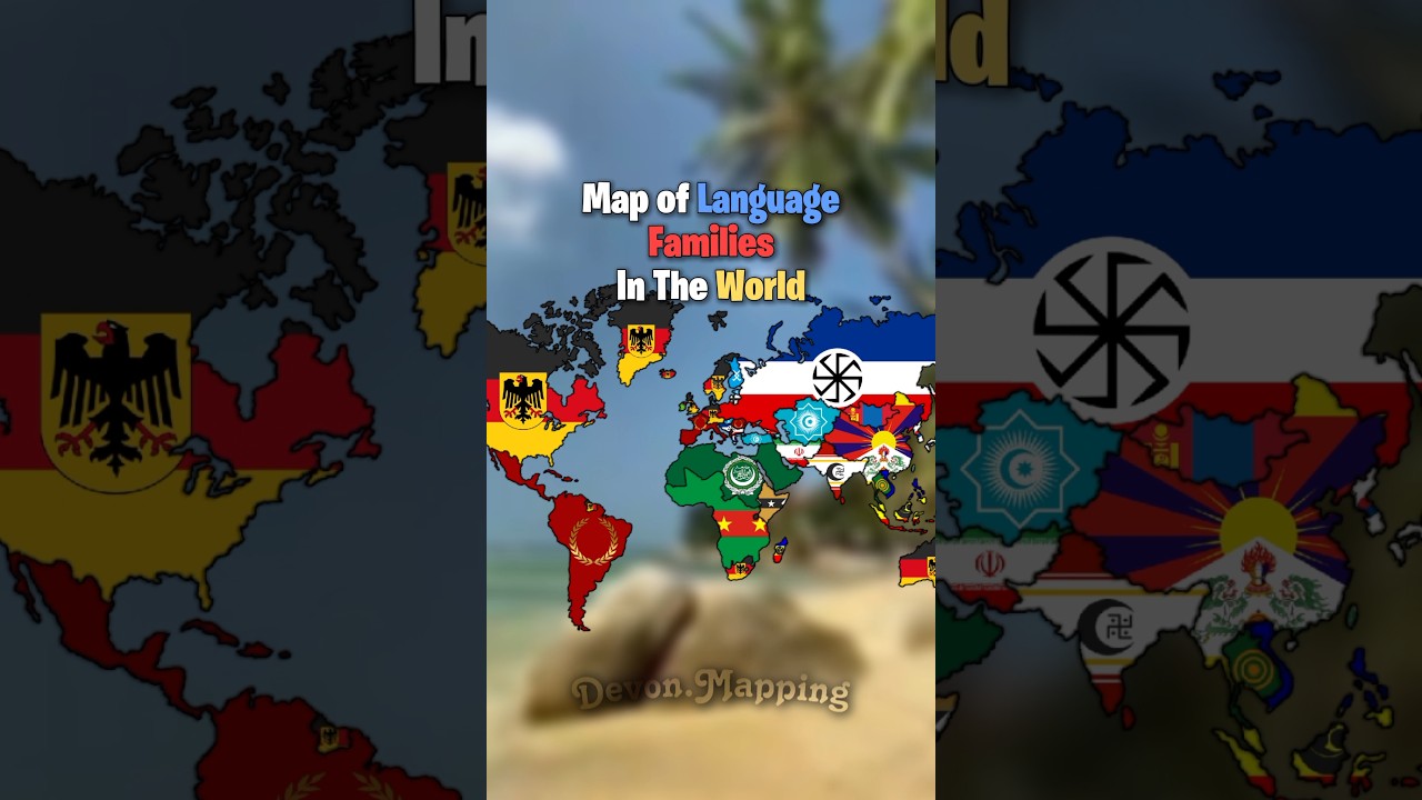 Language Families In The World #map #mapper #mapping #geography #history