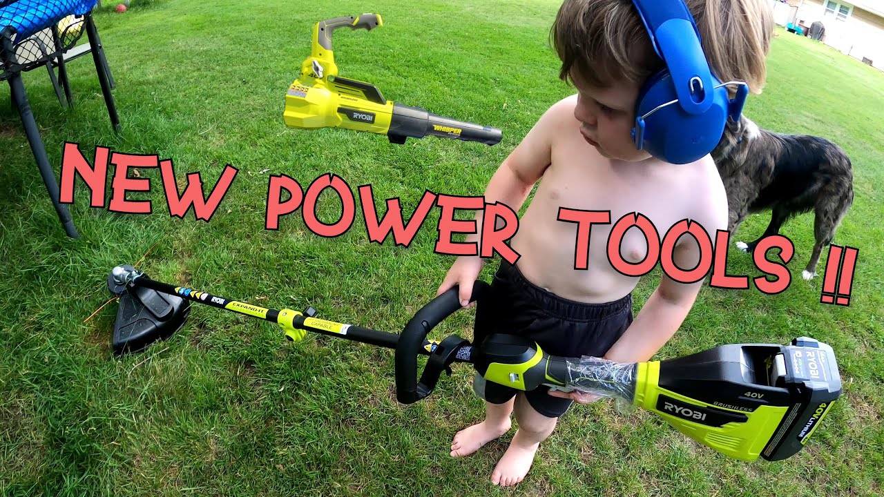 NEW POWER GARDENING TOOLS FOR KIDS | String Trimmer, Leaf Blower