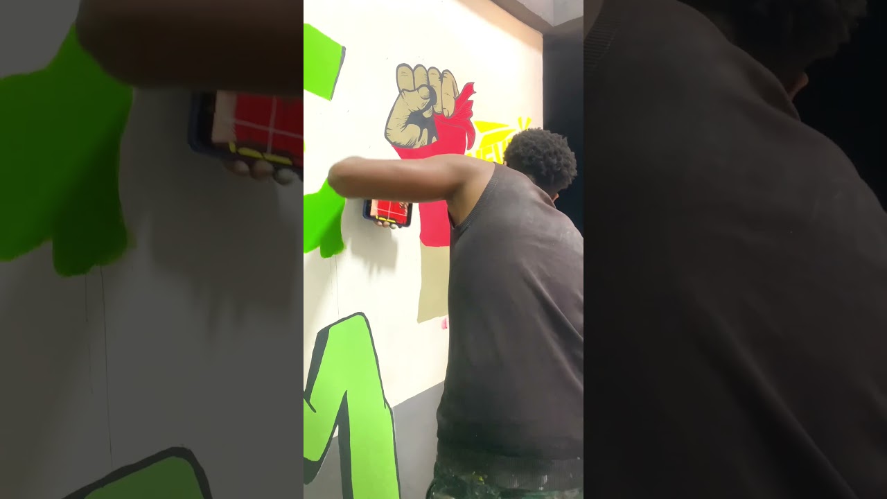 Beautiful 😱🤯 wall decor idea with gym #shorts