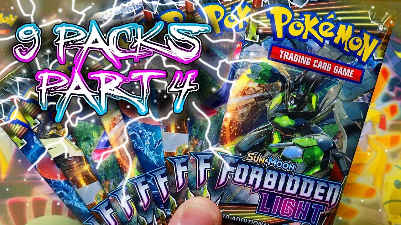 GRENINJA GX MADNESS! 9 FORBIDDEN LIGHT BOOSTER PACK OPENING PART 4 - POKEMON UNWRAPPED