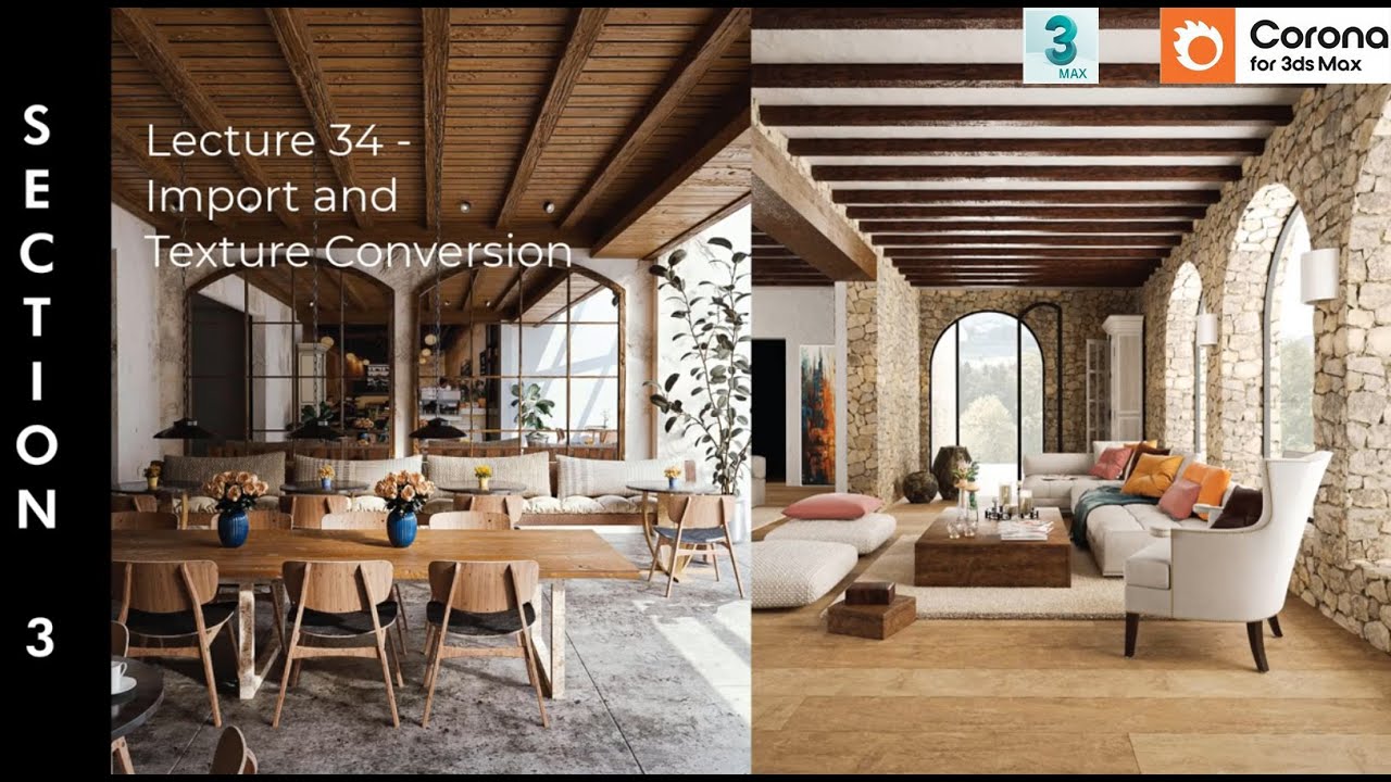 3ds Max 2023 Import & Texture Conversion Tutorial | Fix Materials and Textures After Import