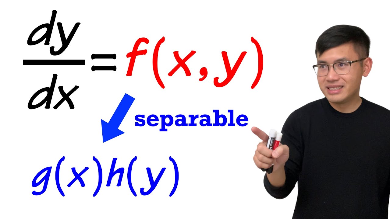 Separable Differential Equation (introduction & example)