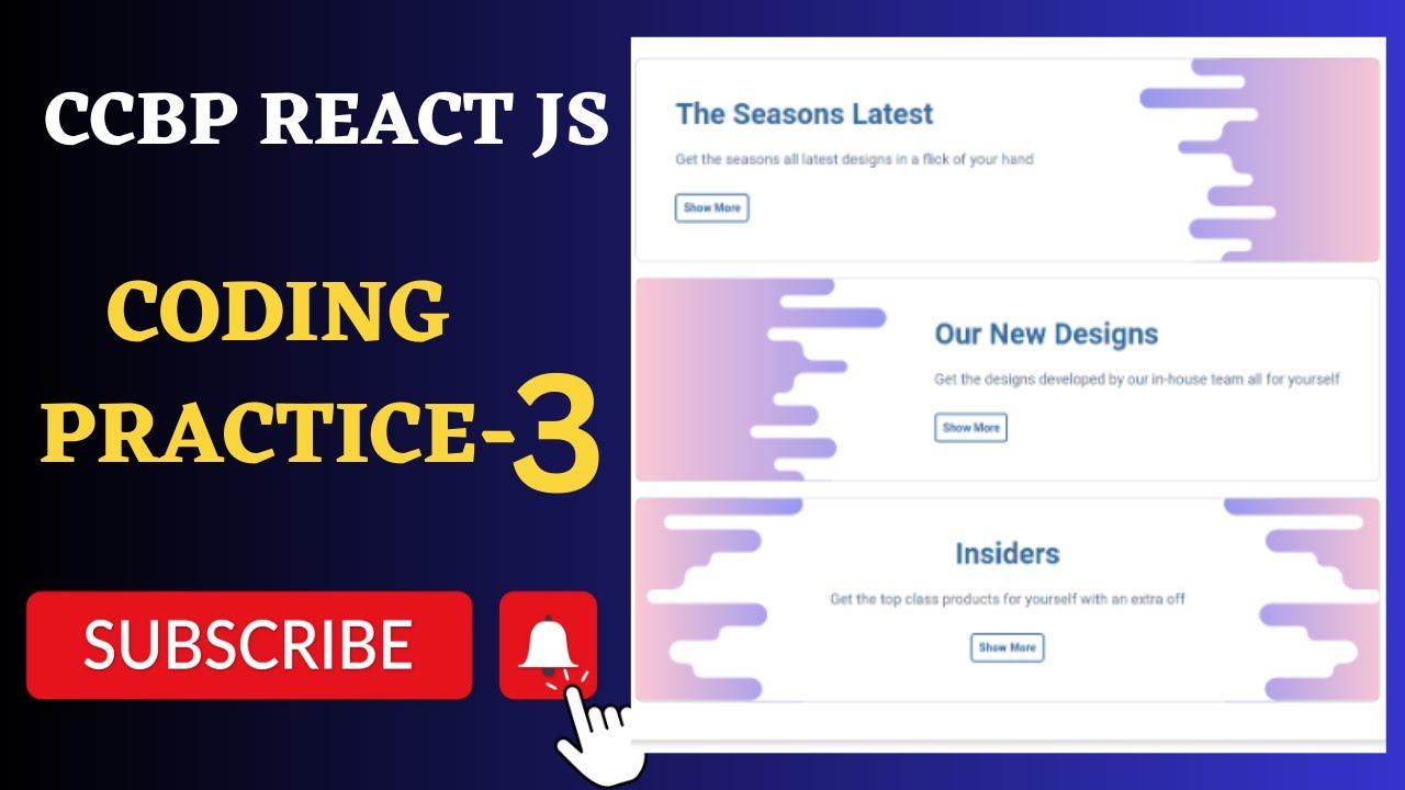 Reusable Banners | Coding Practice 3 | REACT JS | NxtWave | CCBP 4.0