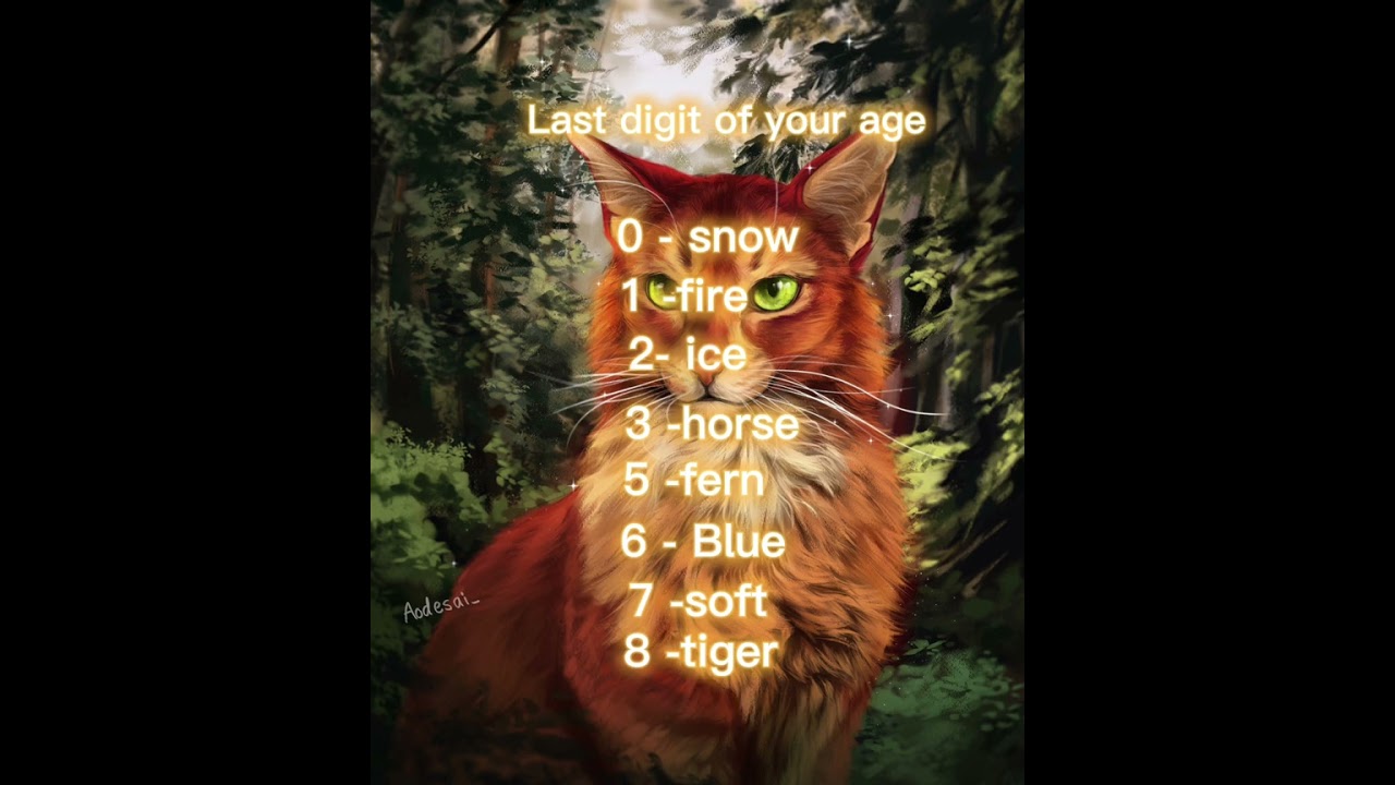 Create your warrior cat name!